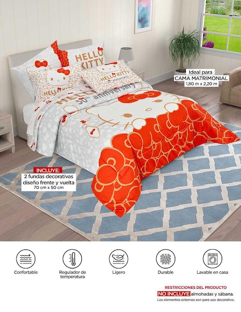 Set edredón Providencia 50 Aniversario Hello Kitty 8