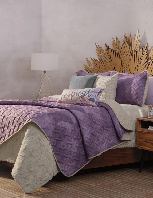 Set de colcha Intima Hogar Ultralight Jacaranda 1