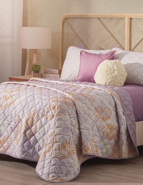 Colcha Intima Hogar Mauve Paradise 1