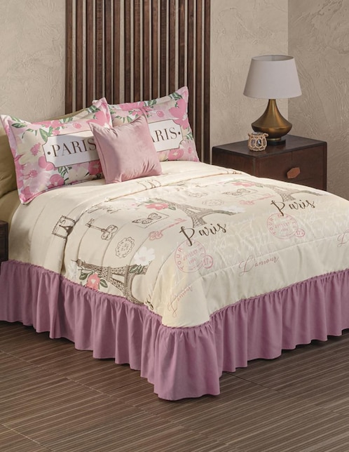 Set de colcha Intima Hogar Paris Olán 1