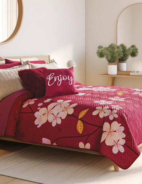 Colcha Concord Flor Canela 1