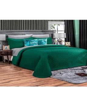 Set de colcha Íntima Hogar bordada Esmeralda