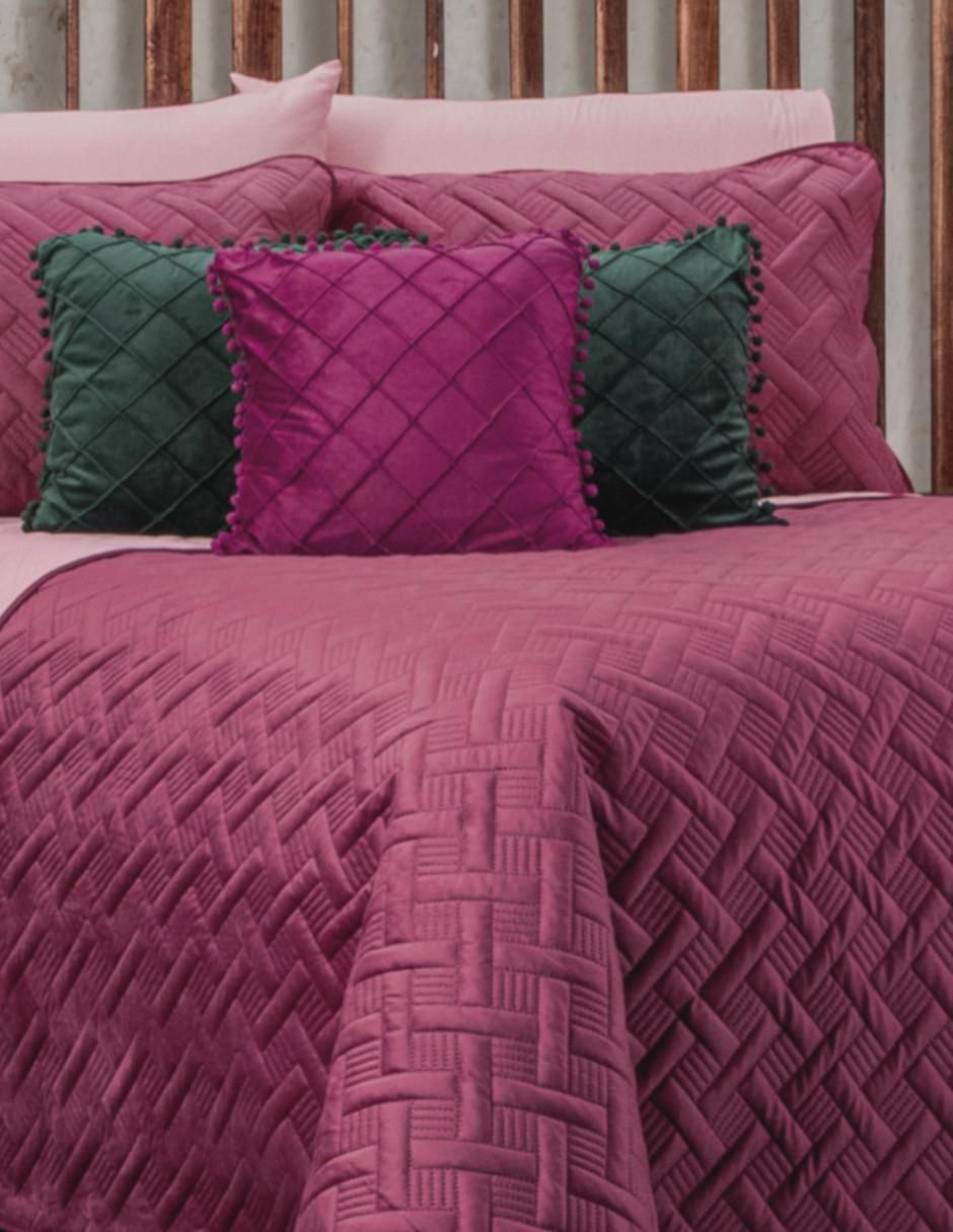 Set edredón Intima Hogar Pitaya Velvet